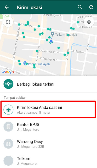 Cara Share Lokasi di WhatsApp Kepada Teman - SIAP UJIAN