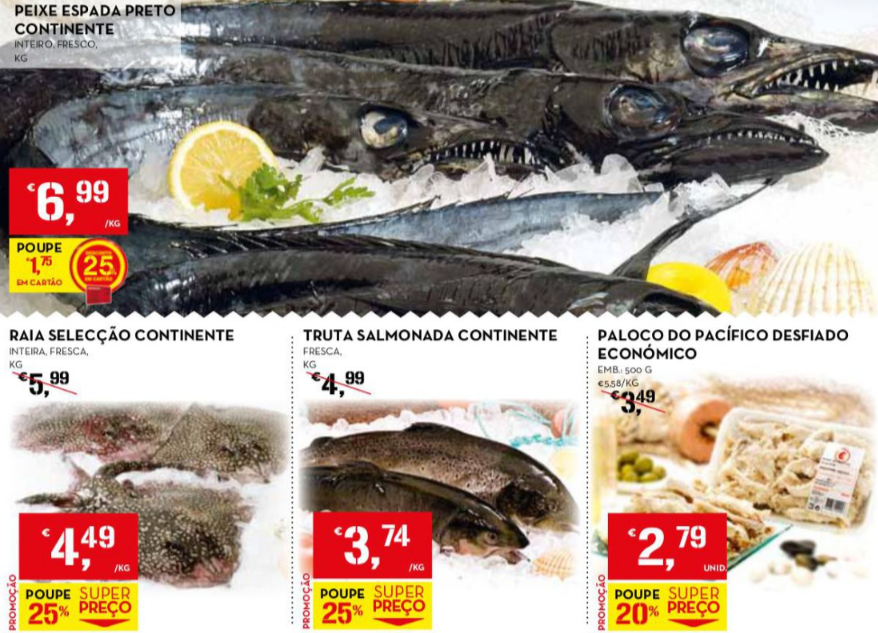 Novas Promoções : Promoções Continente - Peixe Super Fresco