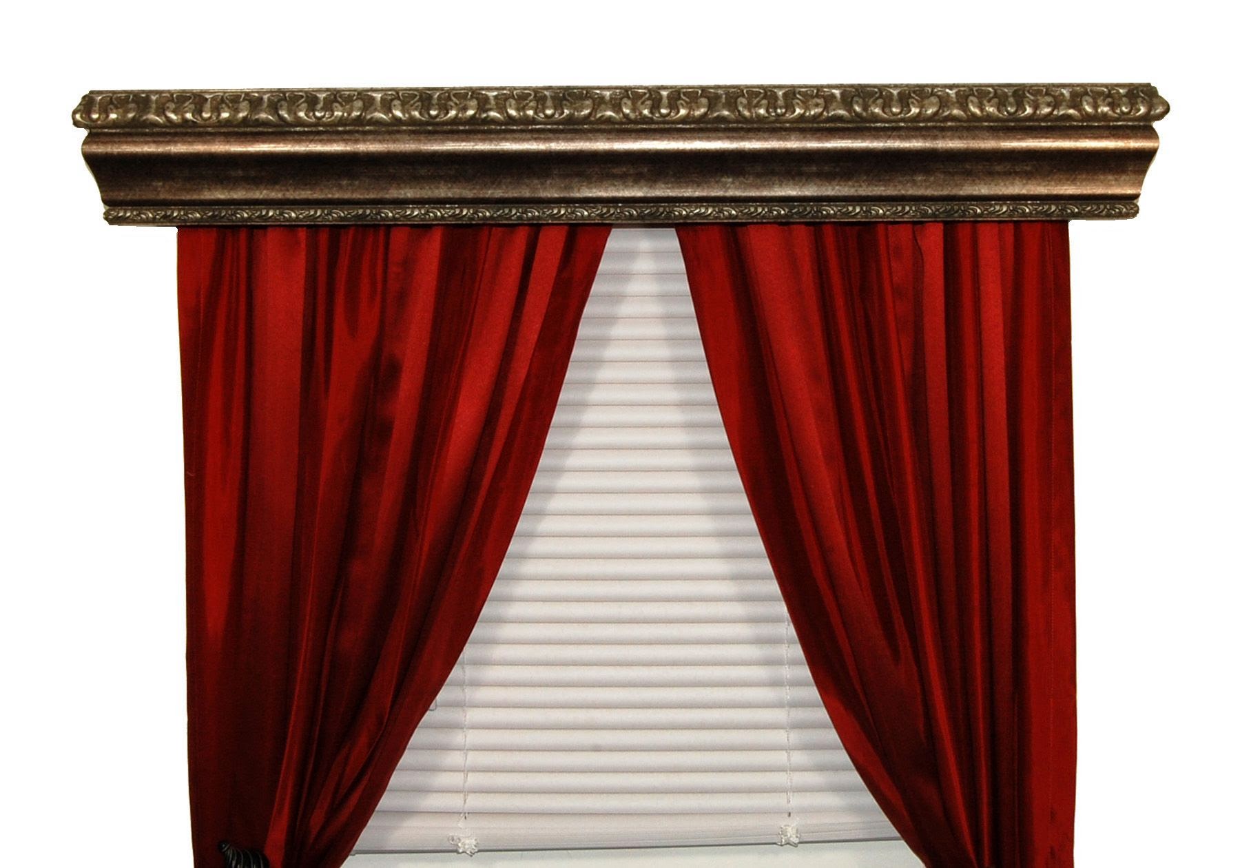 The Mesmerizing Curtain Rod Cornice design photograph
