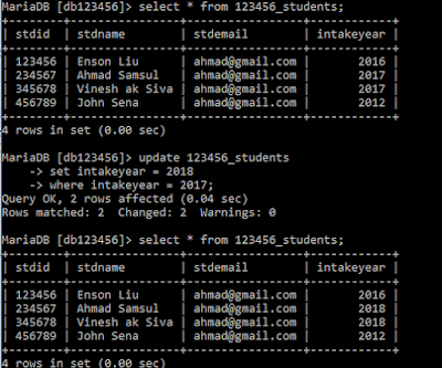 Database Laboratory: Update Data in Table using SQL