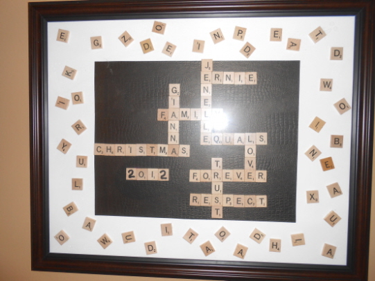 Passionate About Crafting : Craft Project - Scrabble Tile Framed Wall ...