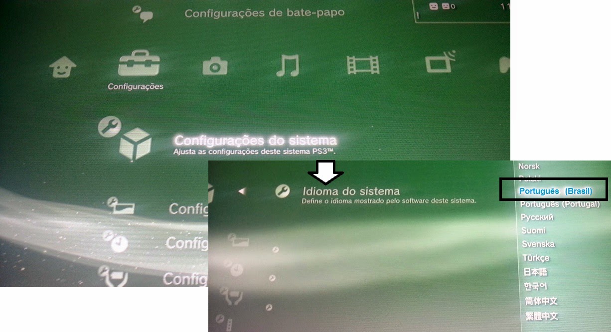 IPERHOUSE: [Dica] Como escolher o idioma nos games do PlayStation 3
