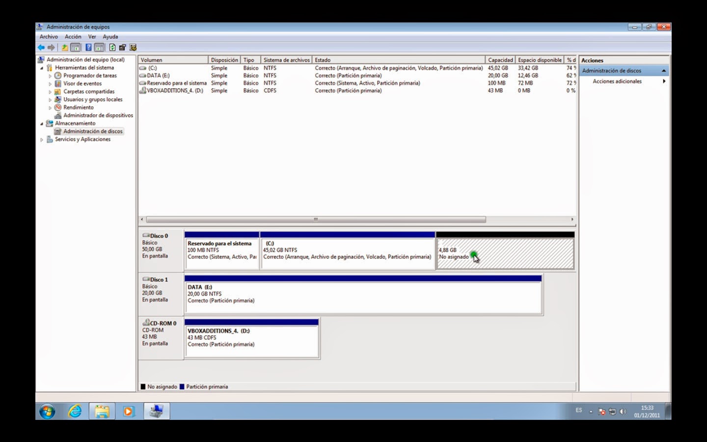 COMO PARTICIONAR UN DISCO LOCAL (PC): COMO PARTICIONAR UN DISCO LOCAL PC
