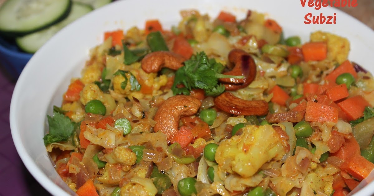 The Delicious Destination: Mixed Vegetable Subji Recipe /Mixed ...