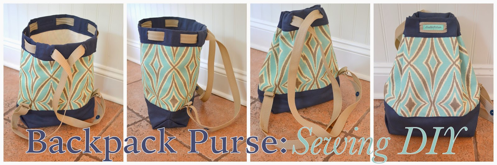 DIY Backpack Purse - Sewing A Diaper Bag Purse | Logic & Laughter