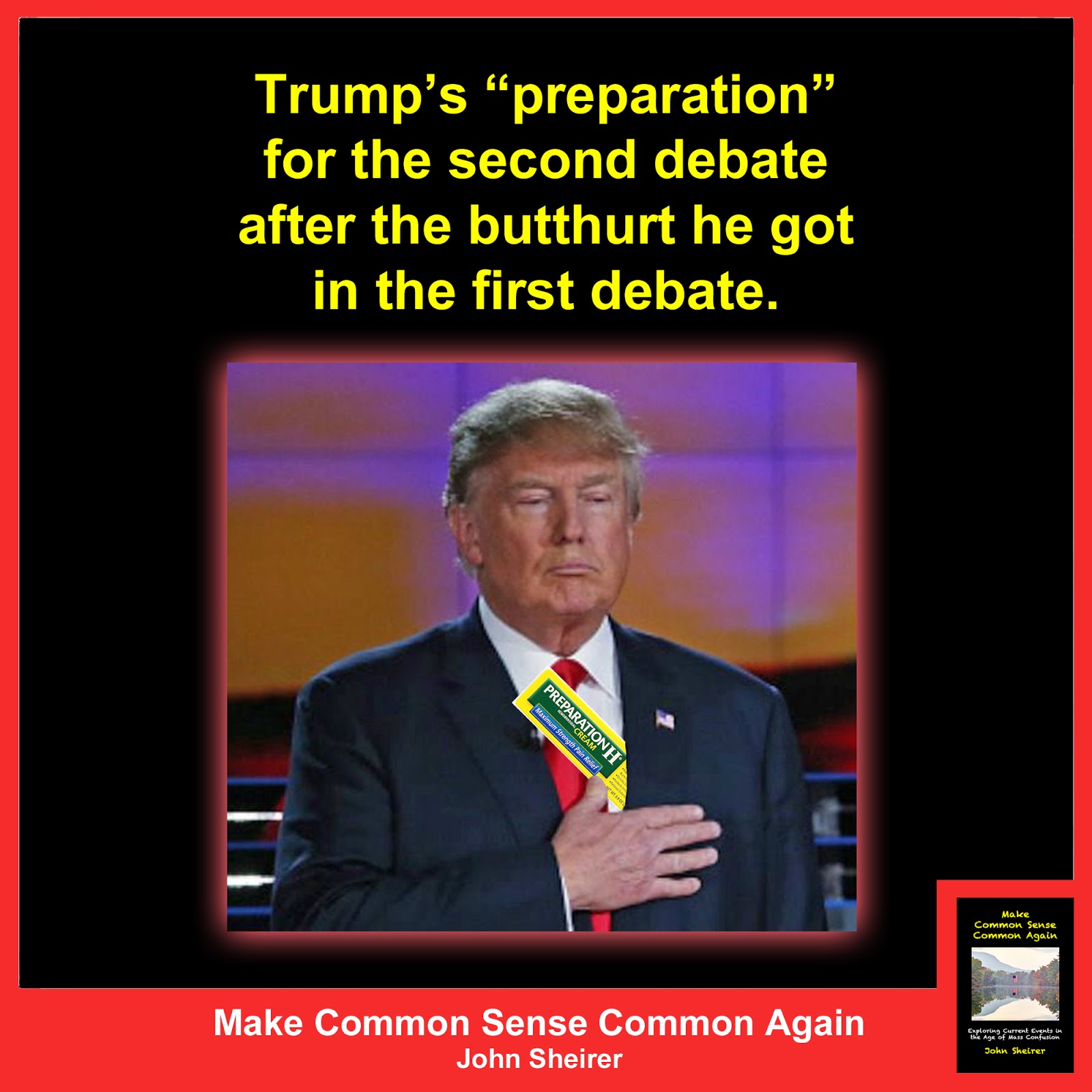 Make Common Sense Common Again: Looking forward to Sunday's debate. I ...