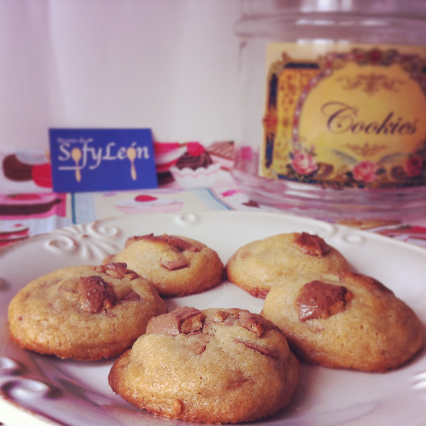 Las recetas de cocina de SofyLeon: Cookies de chocolate con dulce de leche
