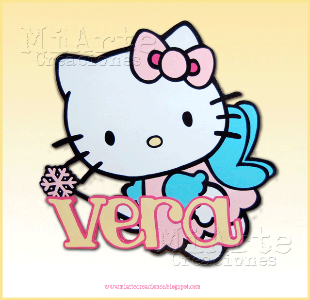 MiArte! Creaciones: Placa Hello - Vera