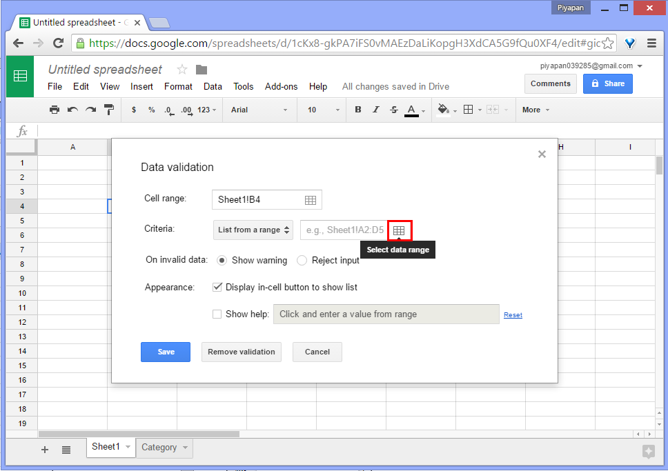 Happy Coding Box: Google Sheet: Create Dynamic/Nested DropDown List