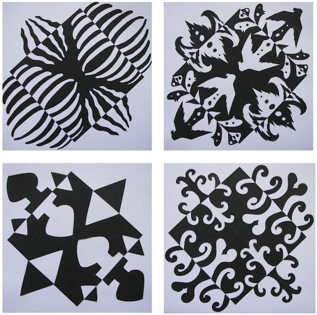 The Rolling Artroom: Notan Cut Paper Design (7-12 Grade)