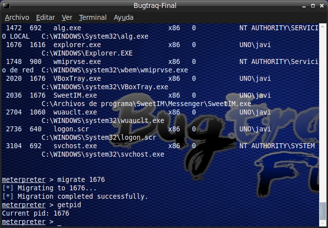 Migrate y HashDump en Metasploit - Estación Informática