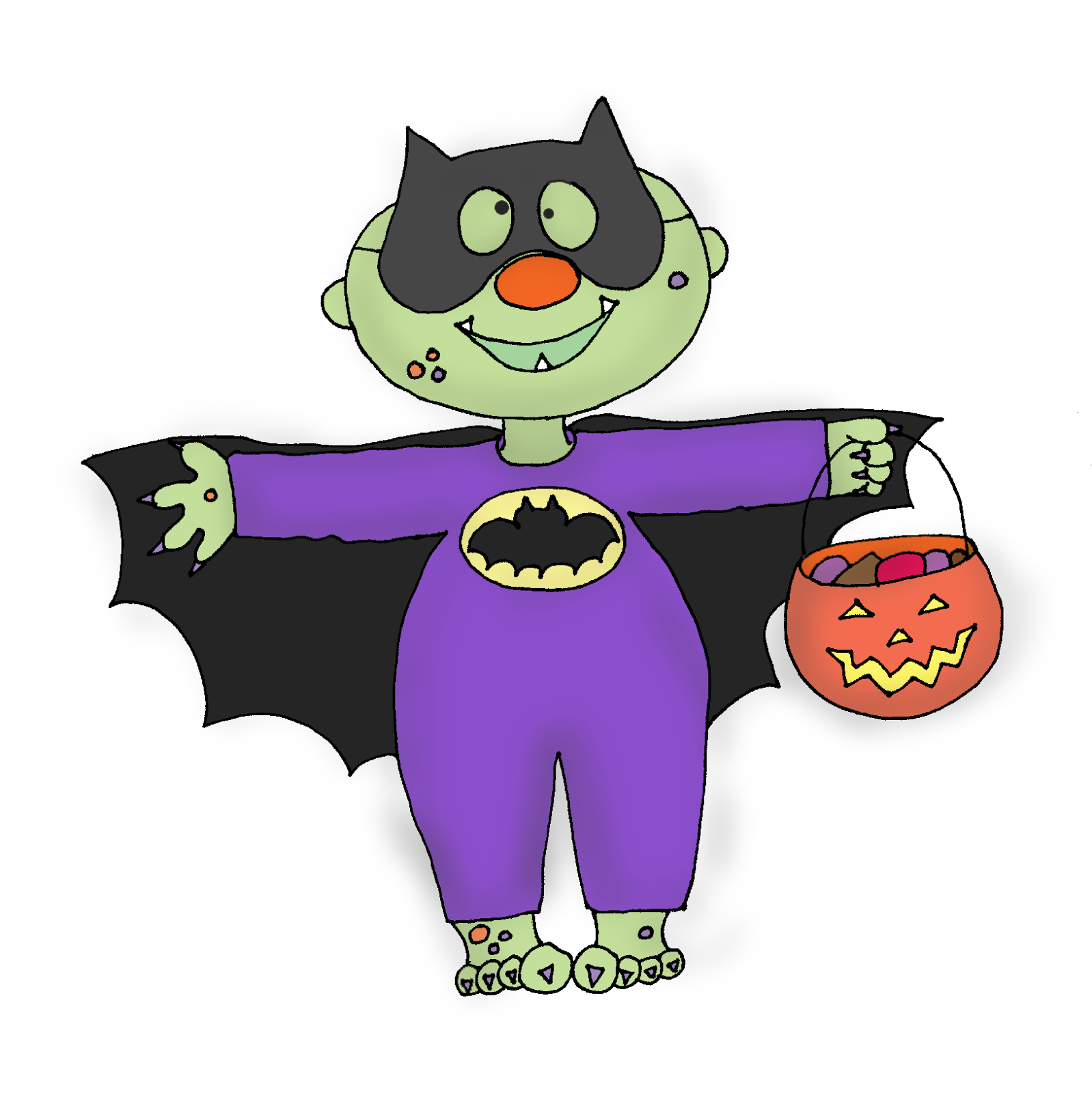 Free Dearie Dolls Digi Stamps: Batty Man