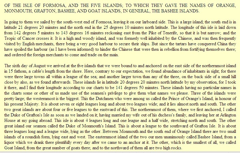 Em Esber Blog 2: William Dampier voyage to Batanes island in 1687