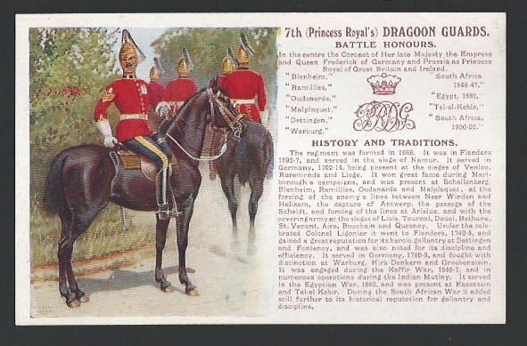 Army Service Numbers 1881-1918: 7th (Princess Royal's) Dragoon Guards