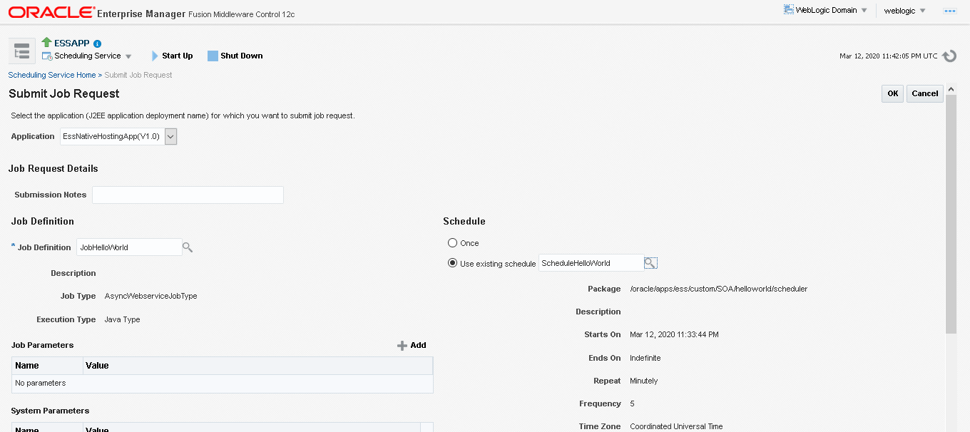SOA 12c - Oracle Enterprise Scheduler (Create a Scheduled Process)