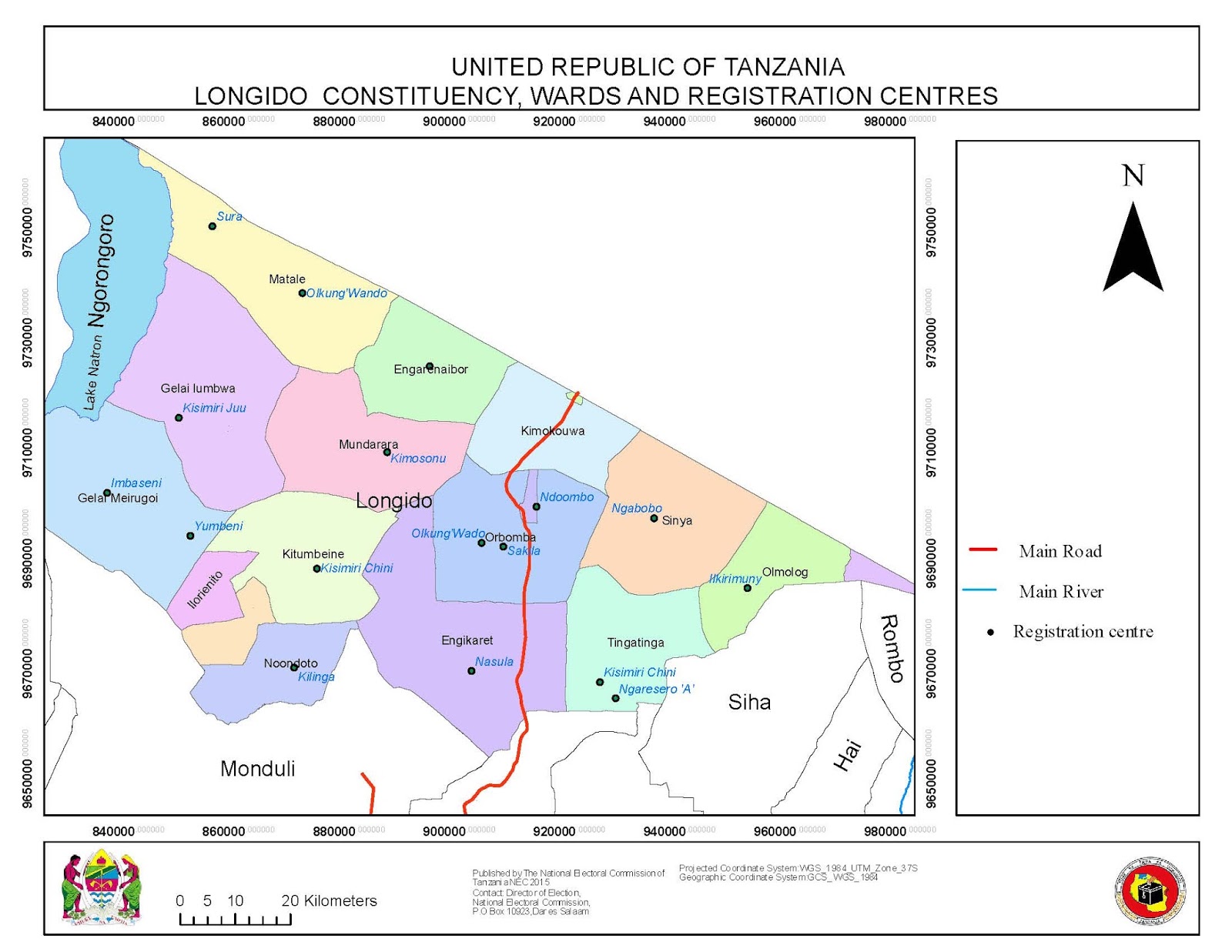 TUME YA TAIFA YA UCHAGUZI TANZANIA: RAMANI YA MAJIMBO NA VITUO KWENYE ...