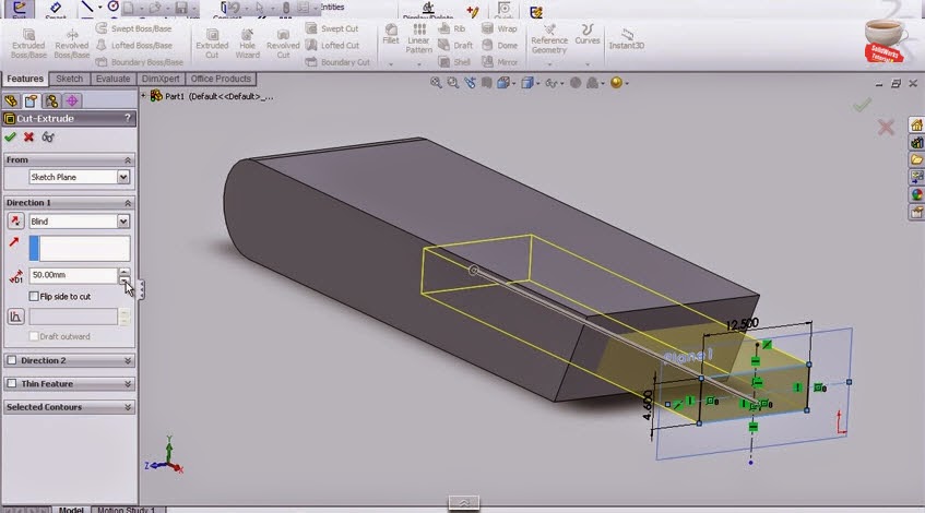 How to create USB Memory Easy Modelling in SolidWorks TUTORIAL ...