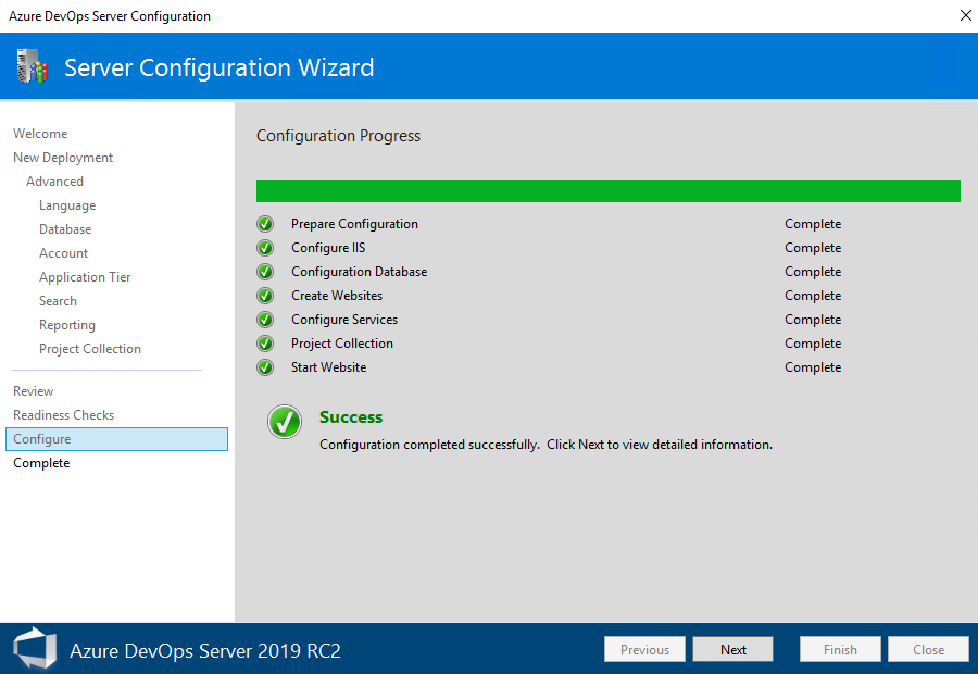 Adventures in DevOps: Install Azure DevOps Server 2019 RC2