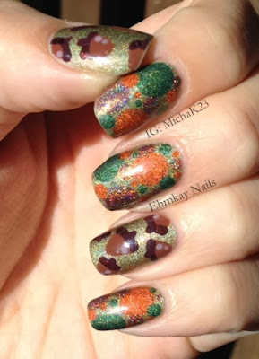 ehmkay nails: Acorn Nail Art with Autumn Dotticure