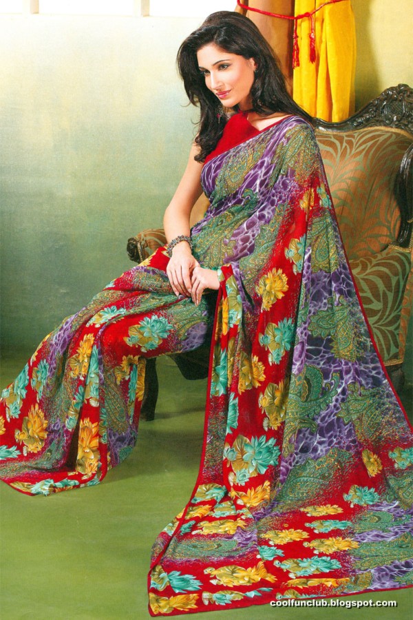 CoolFunClub: Gorgeous Chiffon Sarees