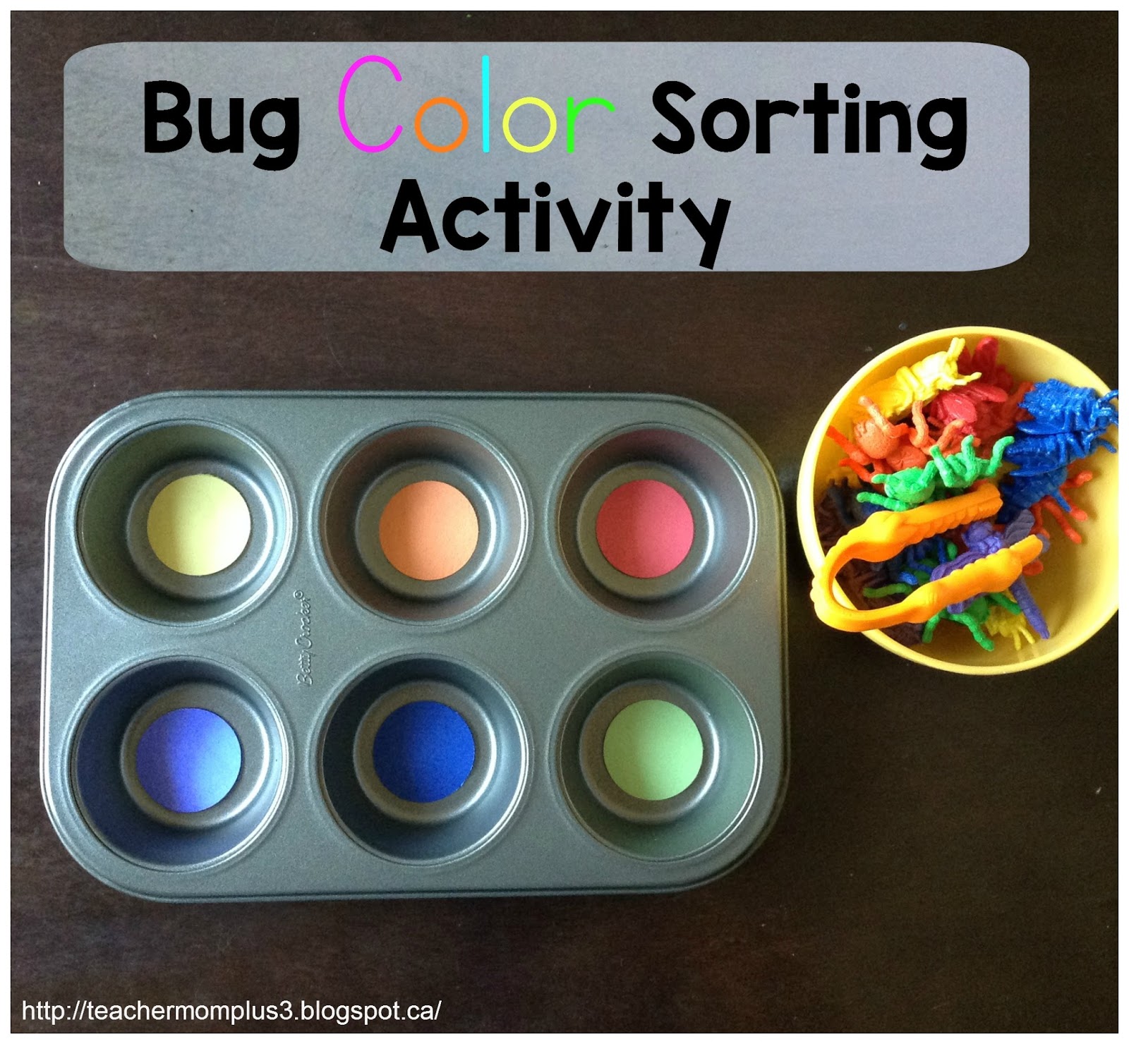 TeacherMomPlus3: Bug Color Sorting Activity