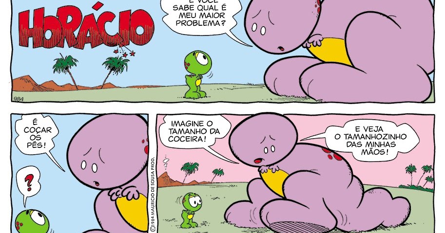 Blog do XANDRO: Tiras N°8411 : HORÁCIO - Mauricio de Sousa!
