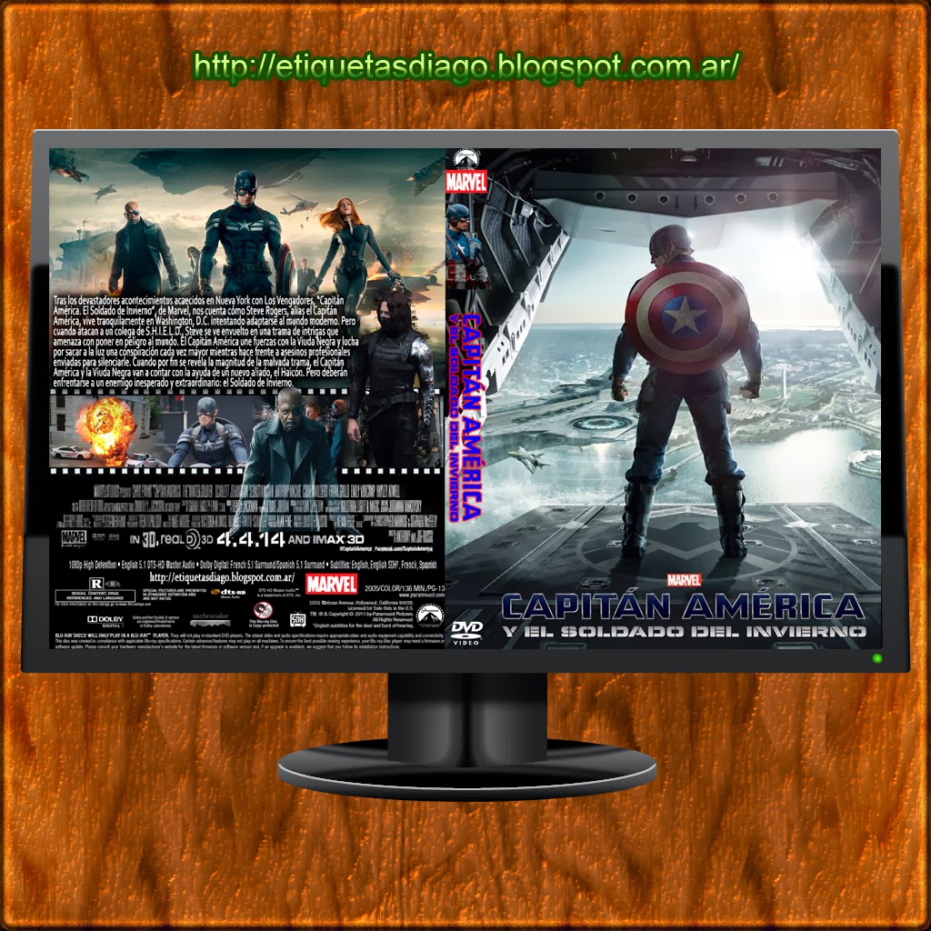 Cover Diago : Capitan america 2, Captain America: The Winter Soldier Dvd