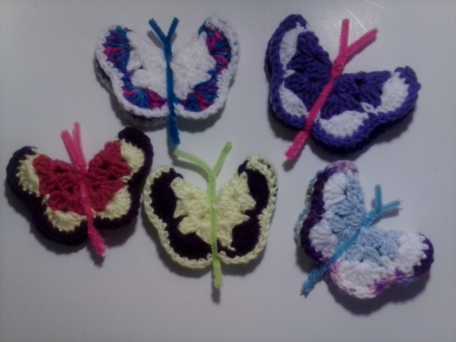 Memory Maker: CROCHET BUTTERFLY MAGNETS