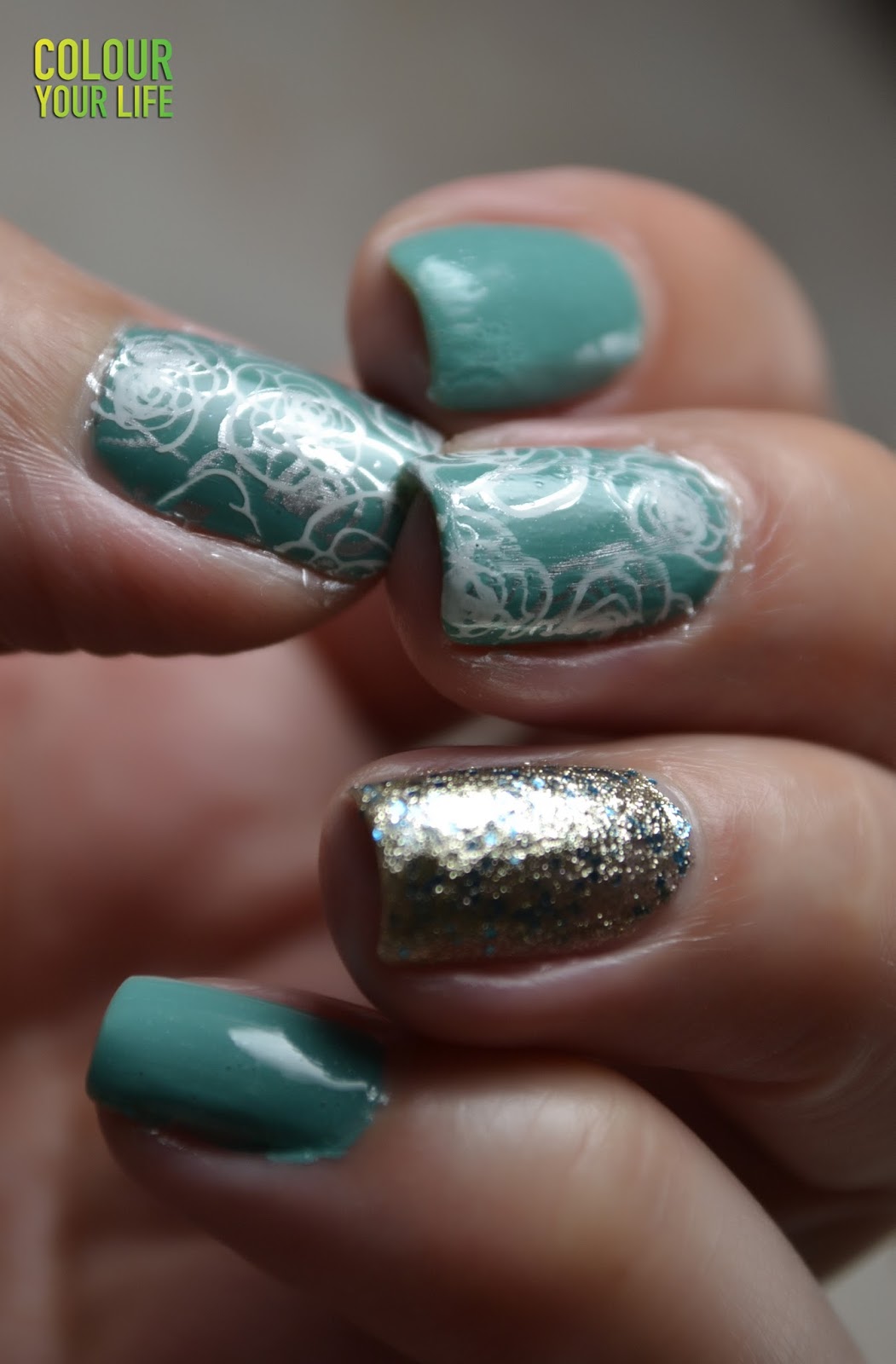 Colour your life: Double stamped nails