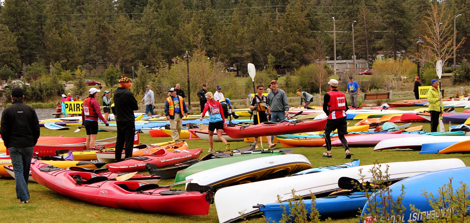 The Olsen's...Oregon Edition!: Pole, Pedal, Paddle Relay Race!