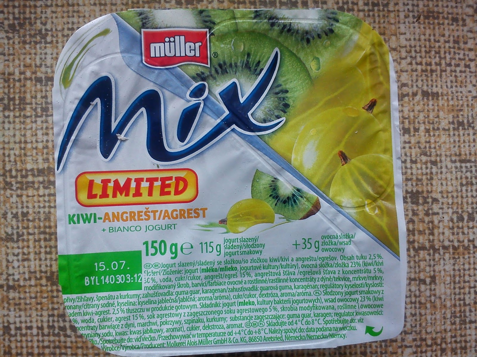 Miłośniczka Słodyczy : Muller Mix Limited Kiwi-Angrest/Agrest + Bilanco ...