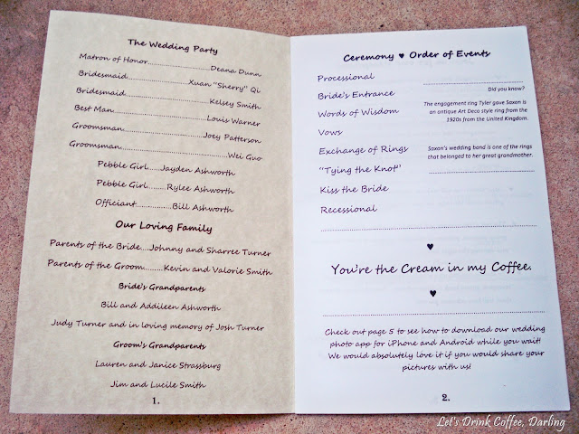 Let's Drink Coffee, Darling: Our Wedding Stationery