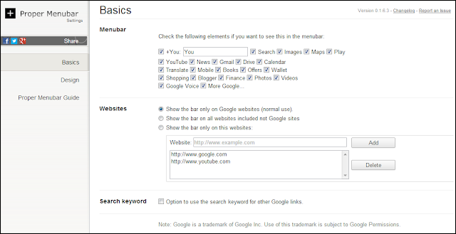 Leyden Techies: Bring Back the Google Menu Bar