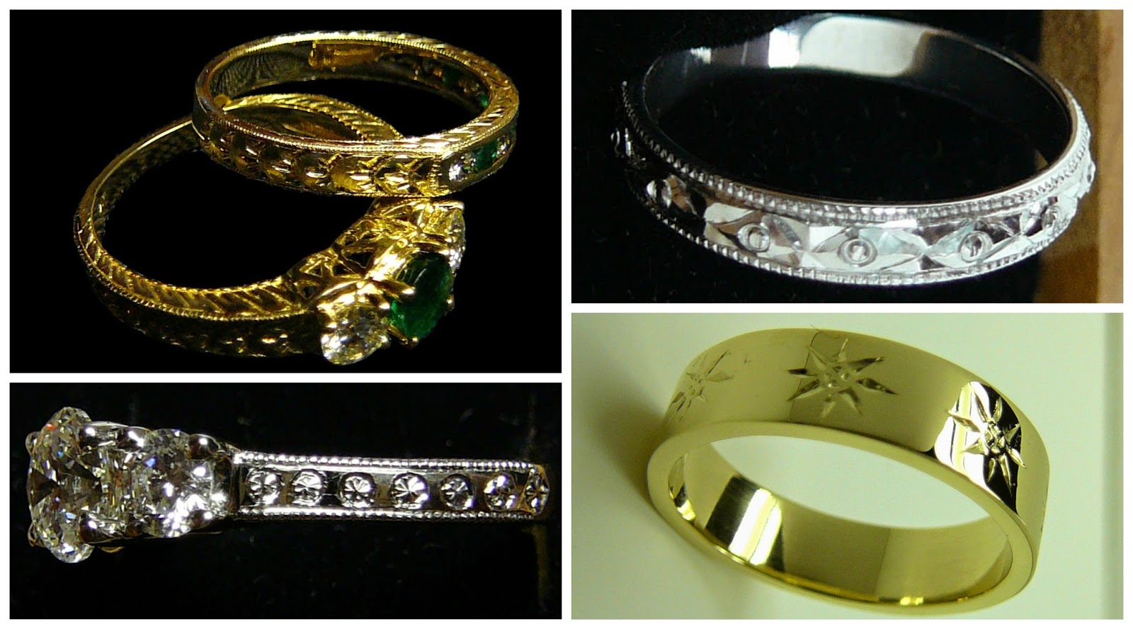 Adam Amara - hand engraved designs: RING PATTERNS
