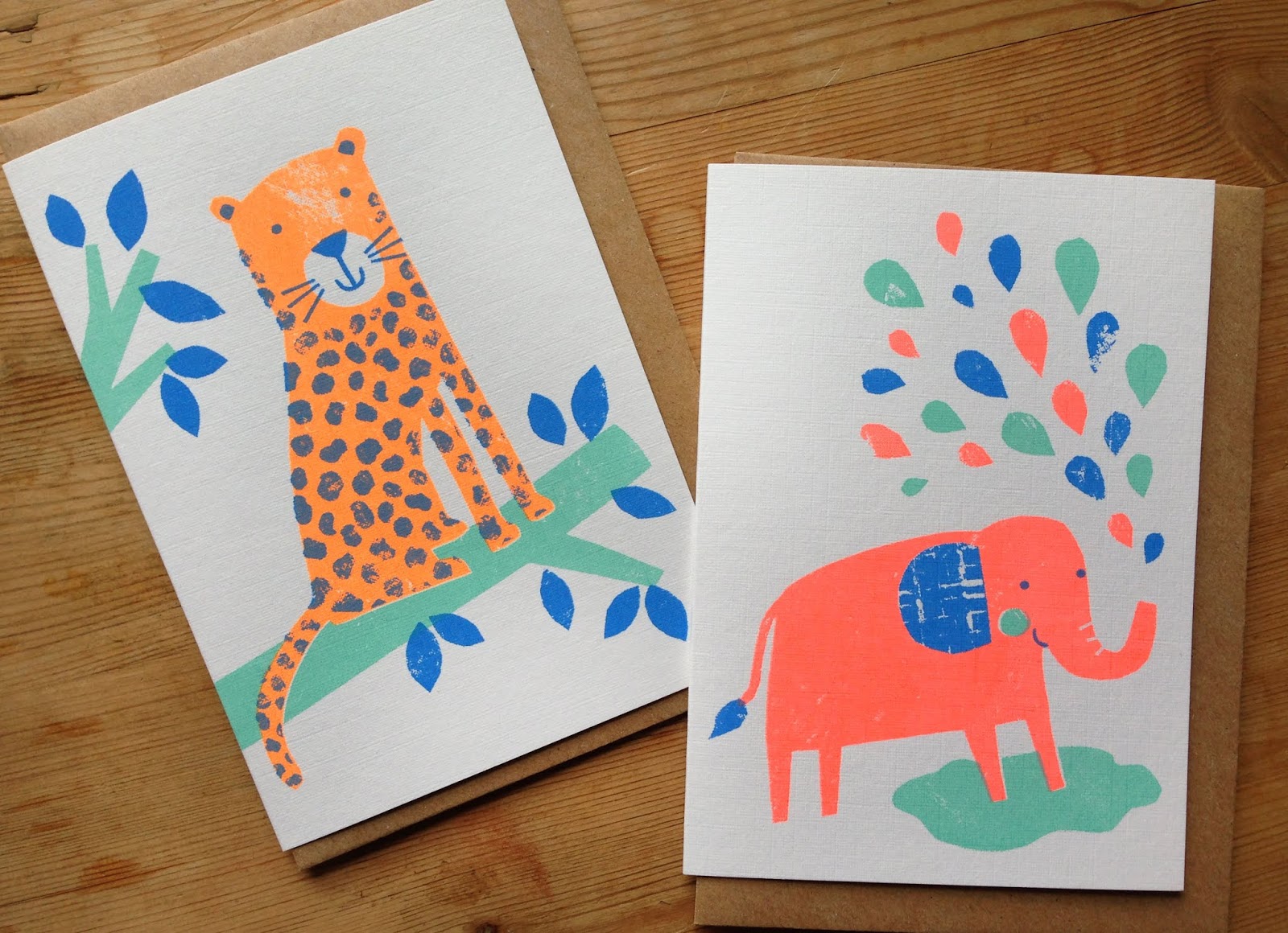 Jenny Seddon: Screen printed cards
