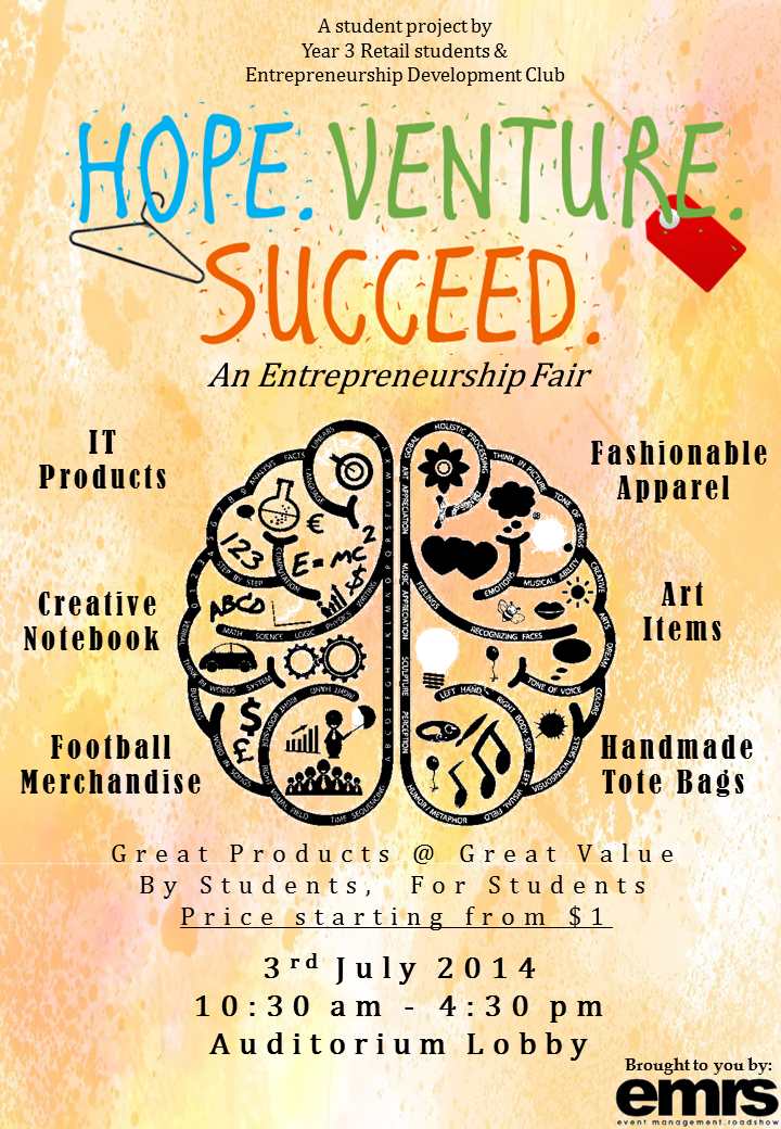 EMRS: Entrepreneurship Fair 2014 - HOPE. VENTURE. SUCCEED.