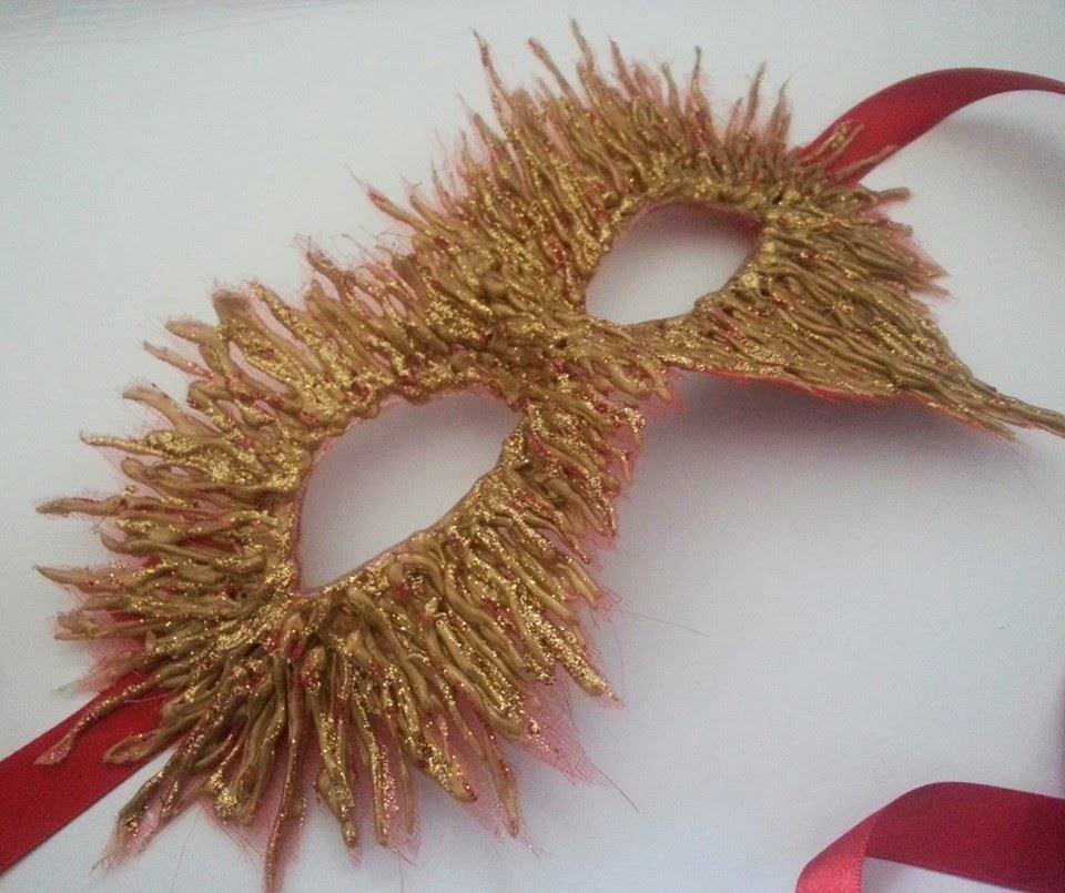 Debbs Elliman: Jack Frost/Ice Queen glue mask masque masquerade masked ...