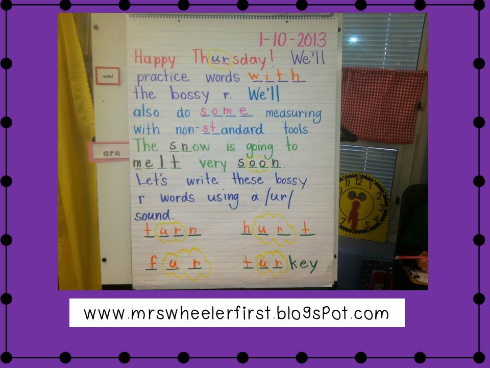 Mrs. Wheeler's First Grade Tidbits: Morning Message