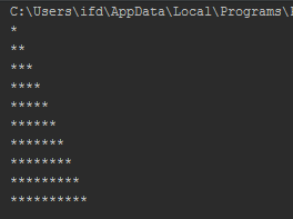 Membuat Segitiga Bintang dengan Python - Code Biasa