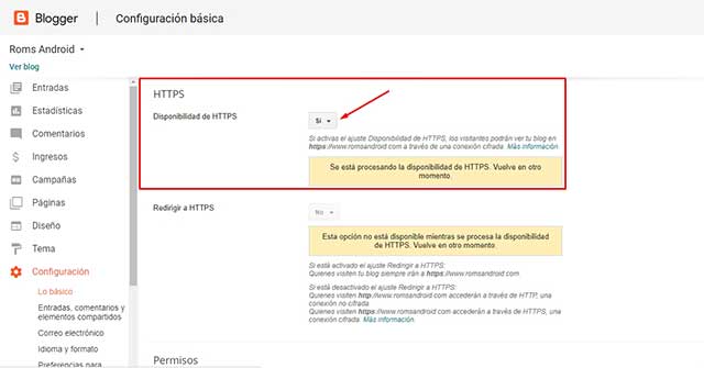 Cómo activar HTTPS en Blogger para dominio personal [SSL]