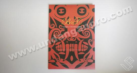 Undangan Motif Ukiran Dayak | Undangan Jambi