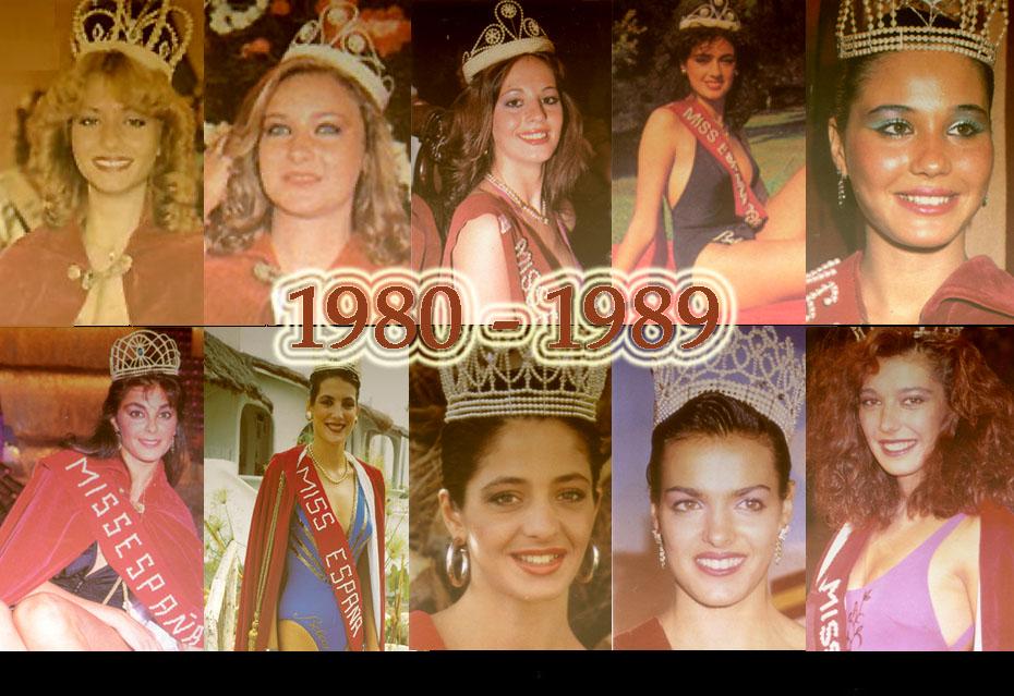 Misses from Spain: AÑOS 80 (50 aniversario de Miss España) -3ª parte-