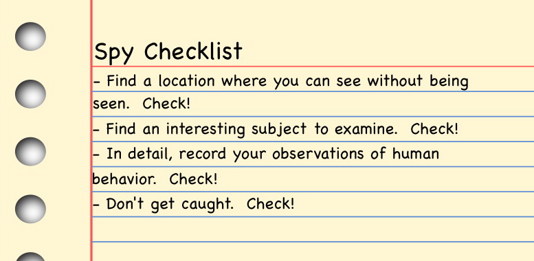 Celia's Gibberish: Childhood Reminiscing Session #1: Celia, the Spy