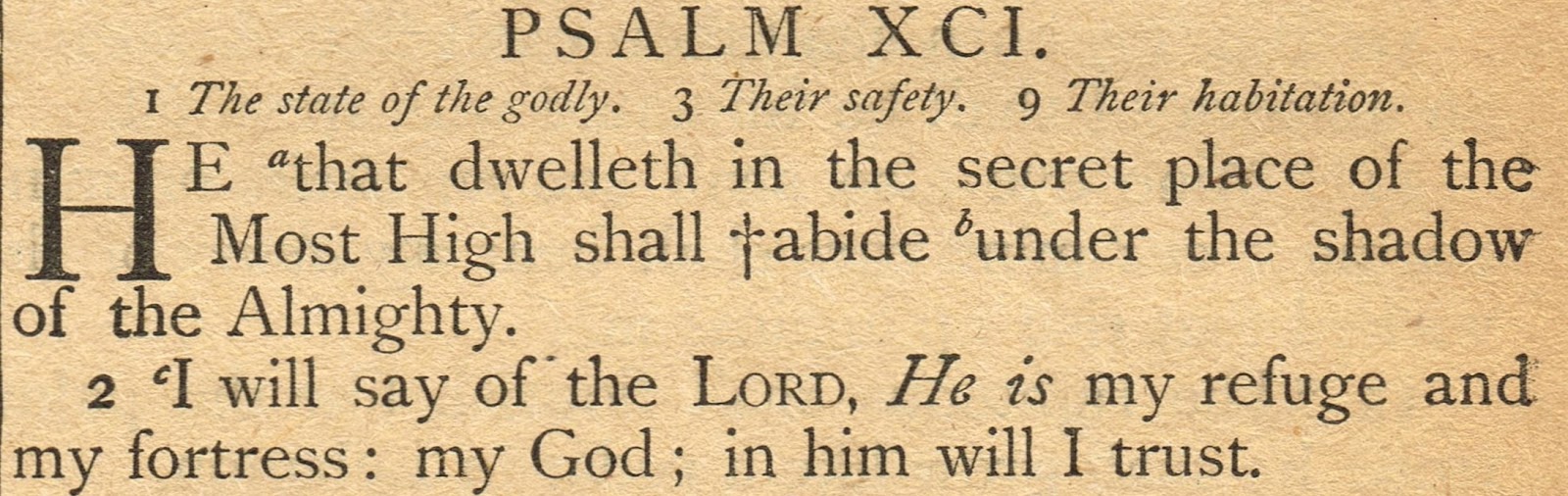 Sonday - {Psalm 91:1-2} - Knick of Time