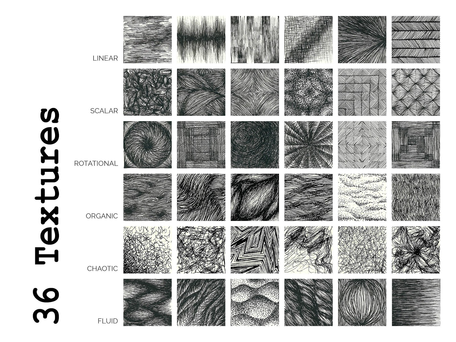 36 Custom Textures Tekentechnieken Kunsttechnieken