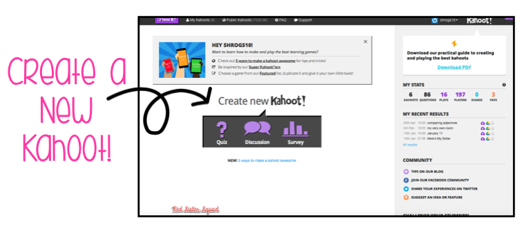 Technology Tuesday; Kahoot | Red Sister Squad