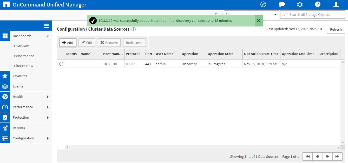 Remote Infrastructure Management: NetApp OCUM 9.4 Installation and ...