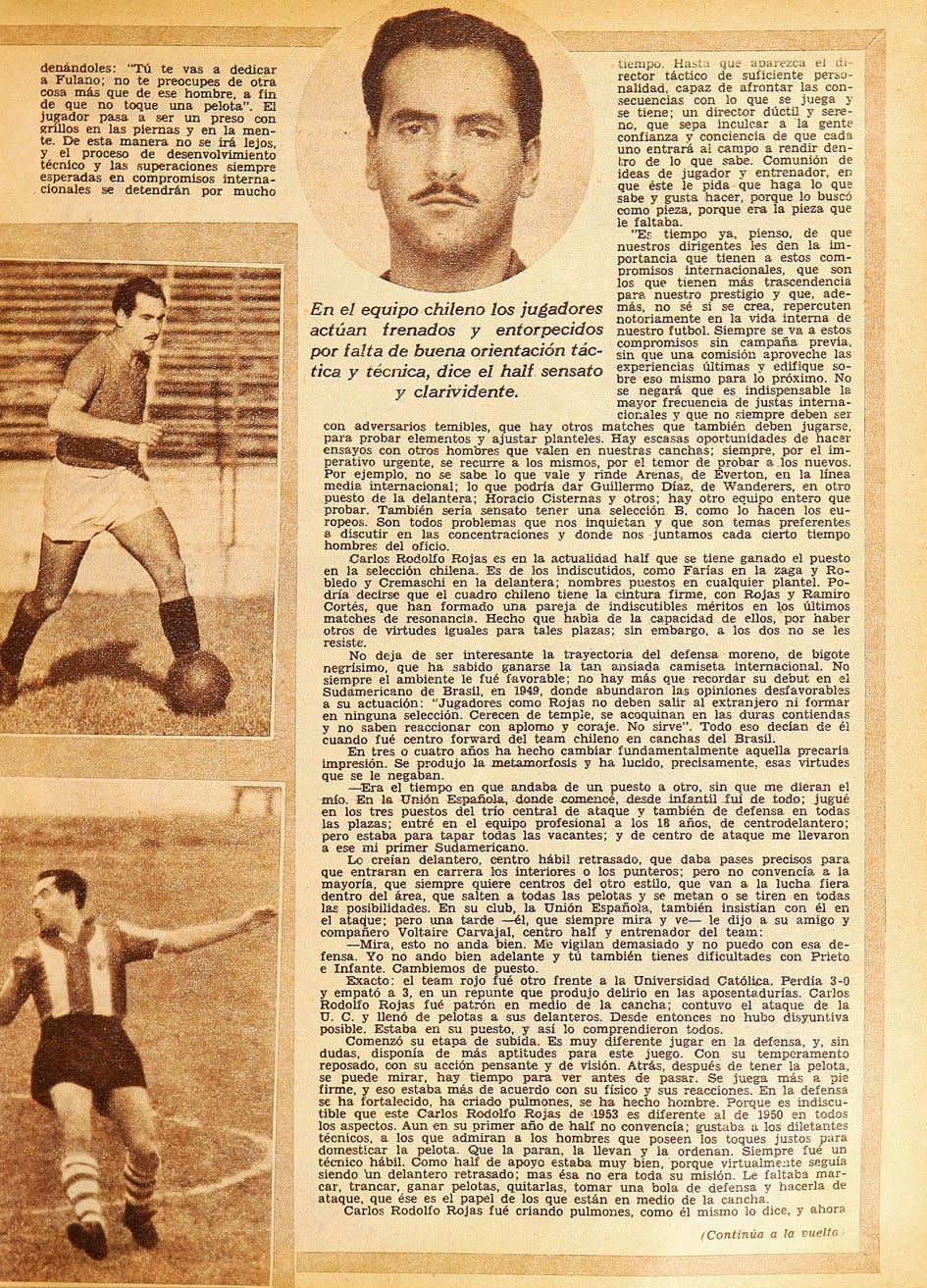 Partidos de la Roja: Carlos Rodolfo Rojas