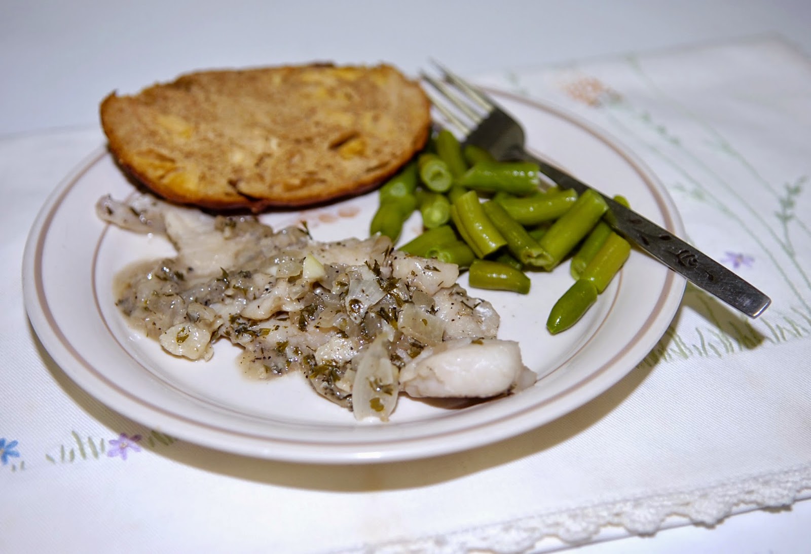 I'm Turning 60...: Anna Sultana's Cerna Fl-imbjank - Poached Grouper ...