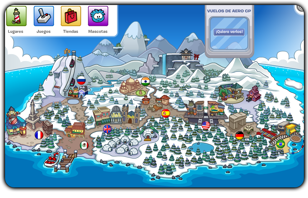 Club penguin steven: actualización del mapa de club penguin